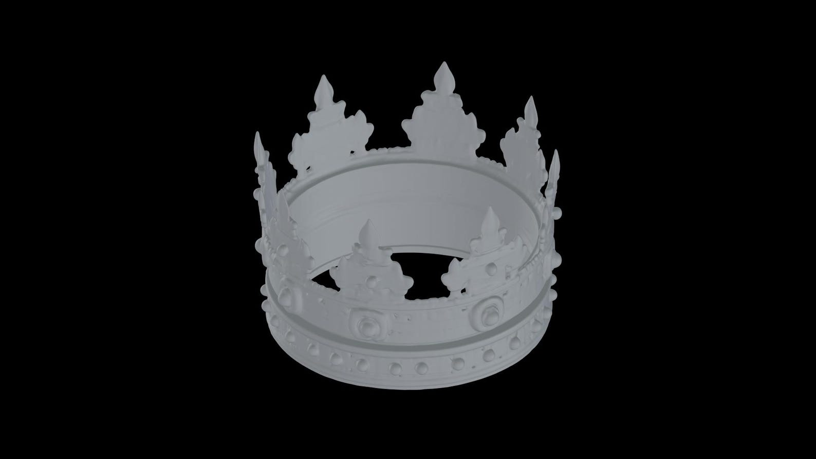 5 Medieval King Crowns 3d Stl Printer Files Collection - Instant ...