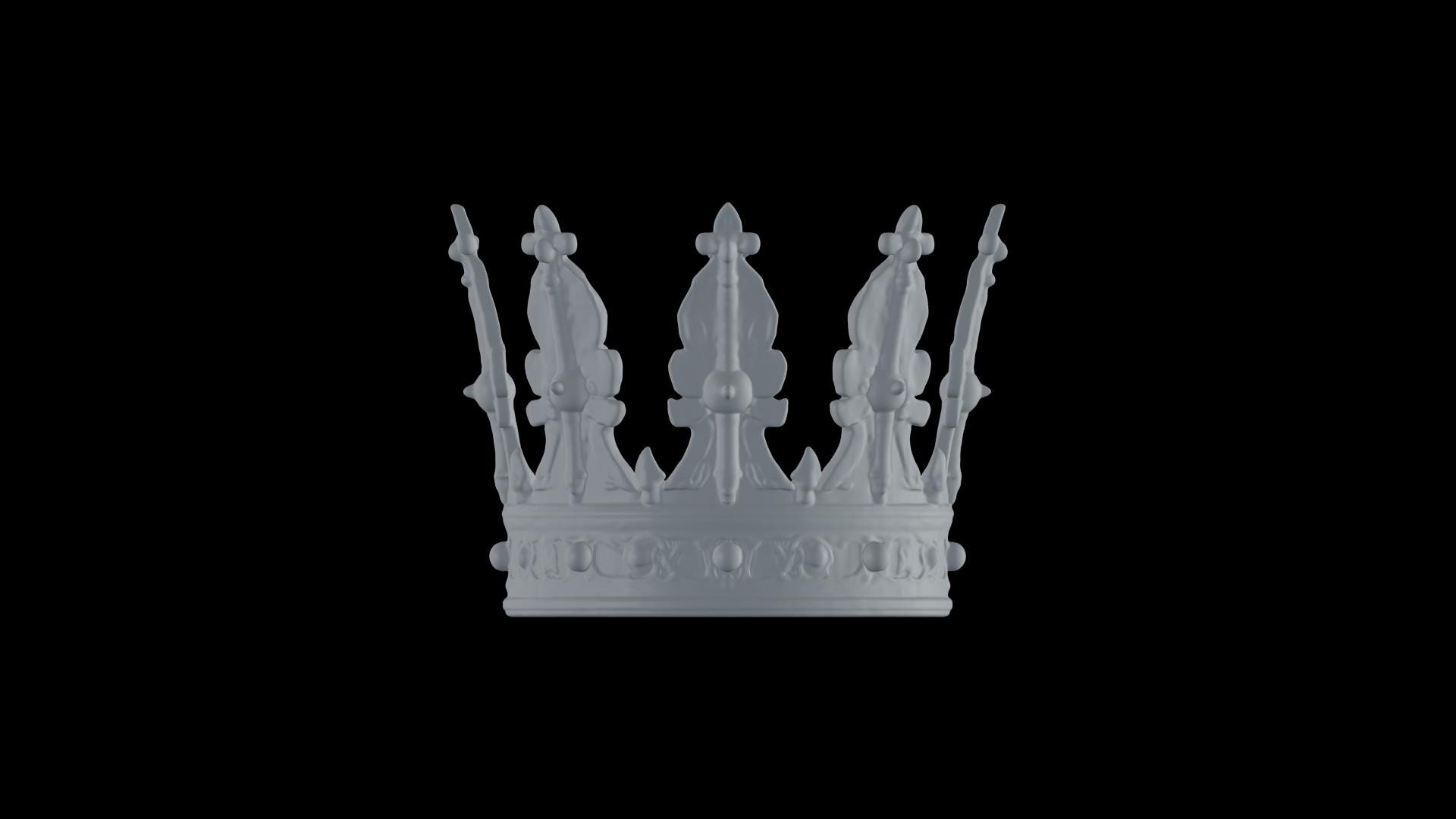 5 Medieval King Crowns 3d Stl Printer Files Collection - Instant ...
