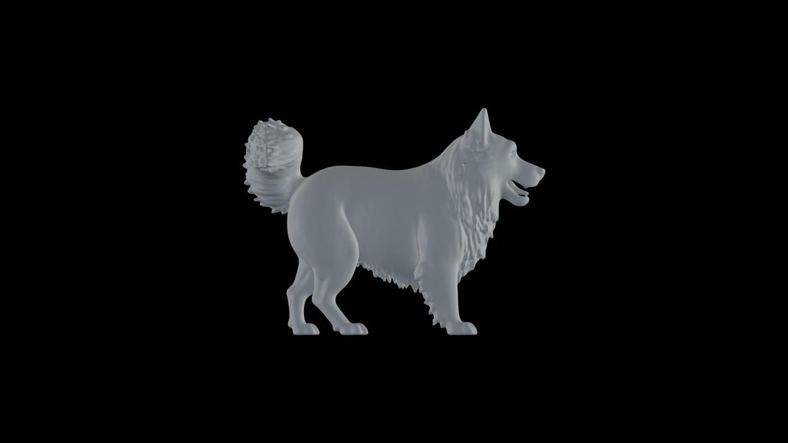 6 Realistic Dog STL Files - Downloadable Models for 3D Printing Instant ...
