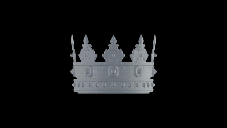 5 Medieval King Crowns 3d Stl Printer Files Collection - Instant ...