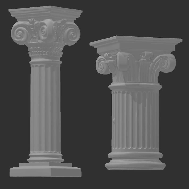 Greek Model Buildings - Etsy