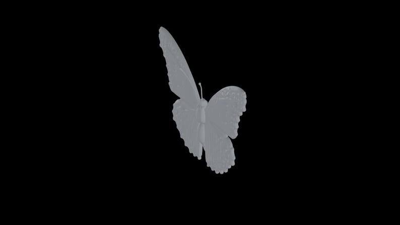 5 3d Realistic Butterflies 3d Stl Files for 3d Printer Machines ...