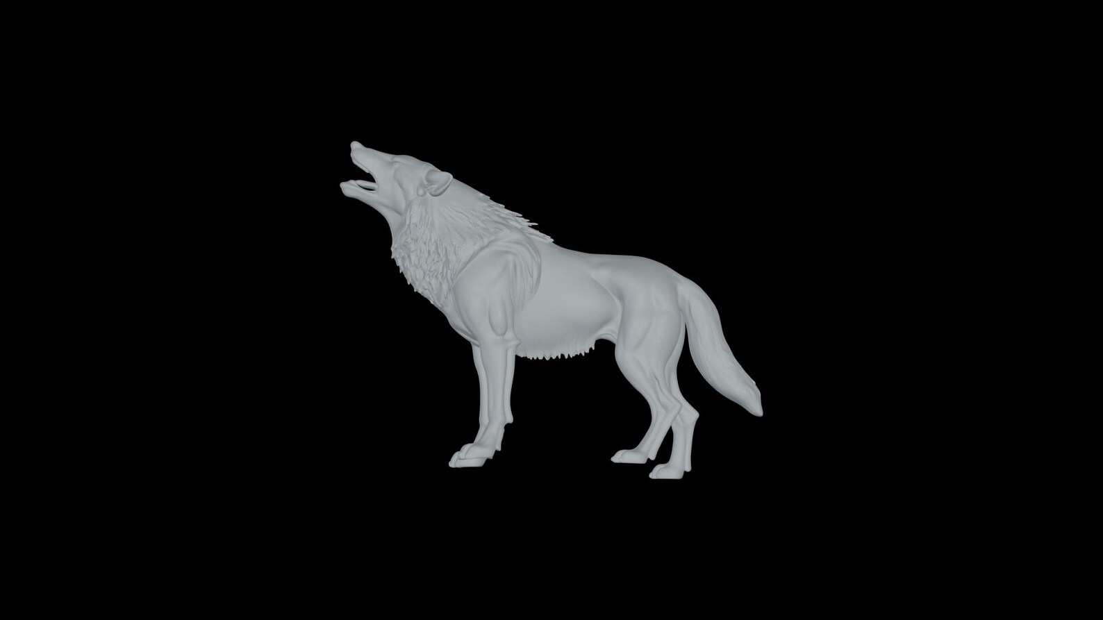 6 Wild Wolf Files for 3d Printers High Quality Nature Sculptures ...