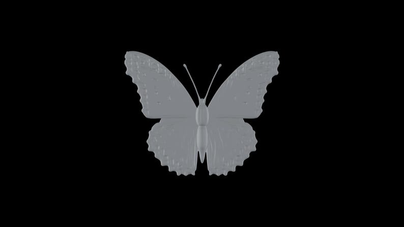 5 3d Realistic Butterflies 3d Stl Files for 3d Printer Machines ...