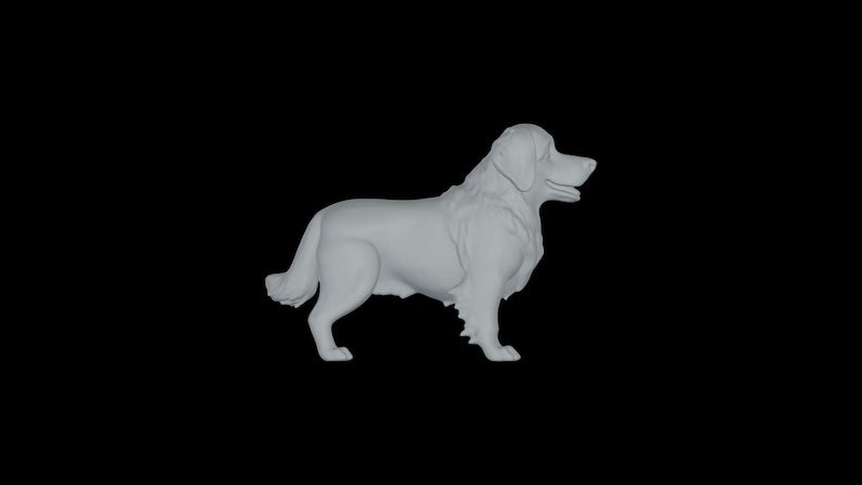6 Realistic Dog STL Files - Downloadable Models for 3D Printing Instant ...