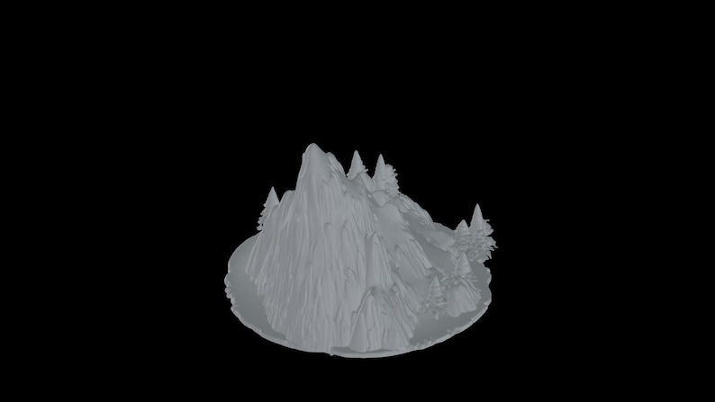 10x Mountain 3d STL Printer Files | Realistic Reliefs for Miniatures ...