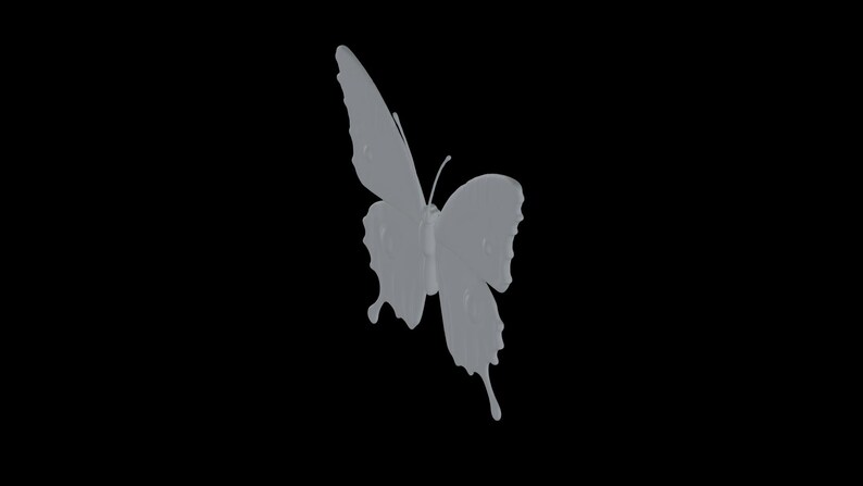 5 3d Realistic Butterflies 3d Stl Files for 3d Printer Machines ...