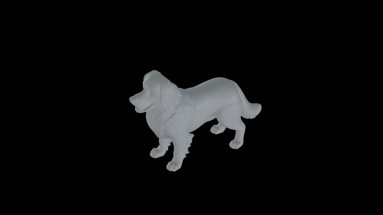 6 Realistic Dog STL Files - Downloadable Models for 3D Printing Instant ...