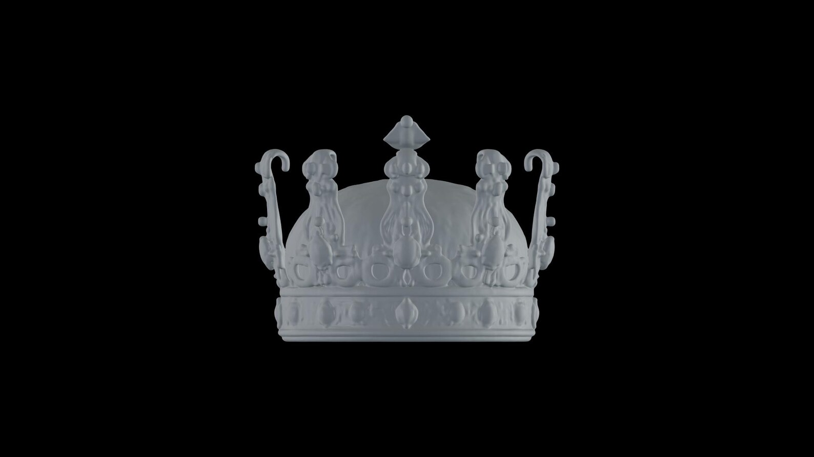 5 Medieval King Crowns 3d Stl Printer Files Collection - Instant ...