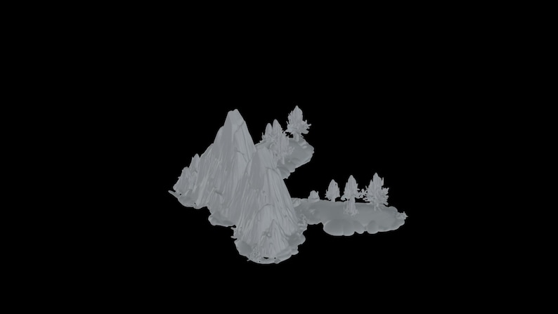 10x Mountain 3d STL Printer Files | Realistic Reliefs for Miniatures ...