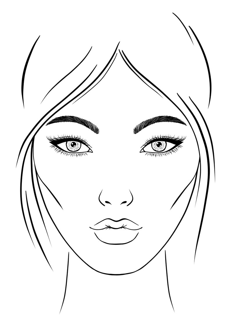 Premium Coloring Page Printable Adult Women Colouring Pages Book ...