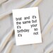 Brat Birthday Card DIGITAL Download Printable Brat Birthday Card Brat ...