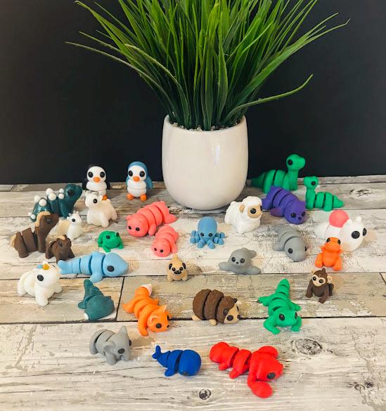 3D Printed Articulating Animals - Etsy