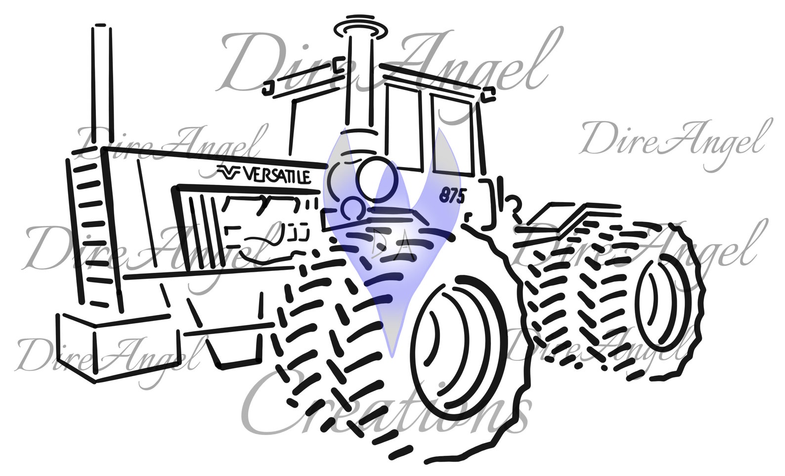 1980 Versatile 875 Tractor SVG for V Carve CNC Router - Etsy