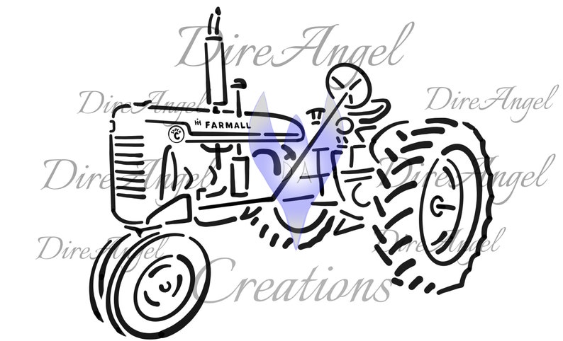 Farmall Super C Tractor SVG File for V Carve on CNC Router - Etsy
