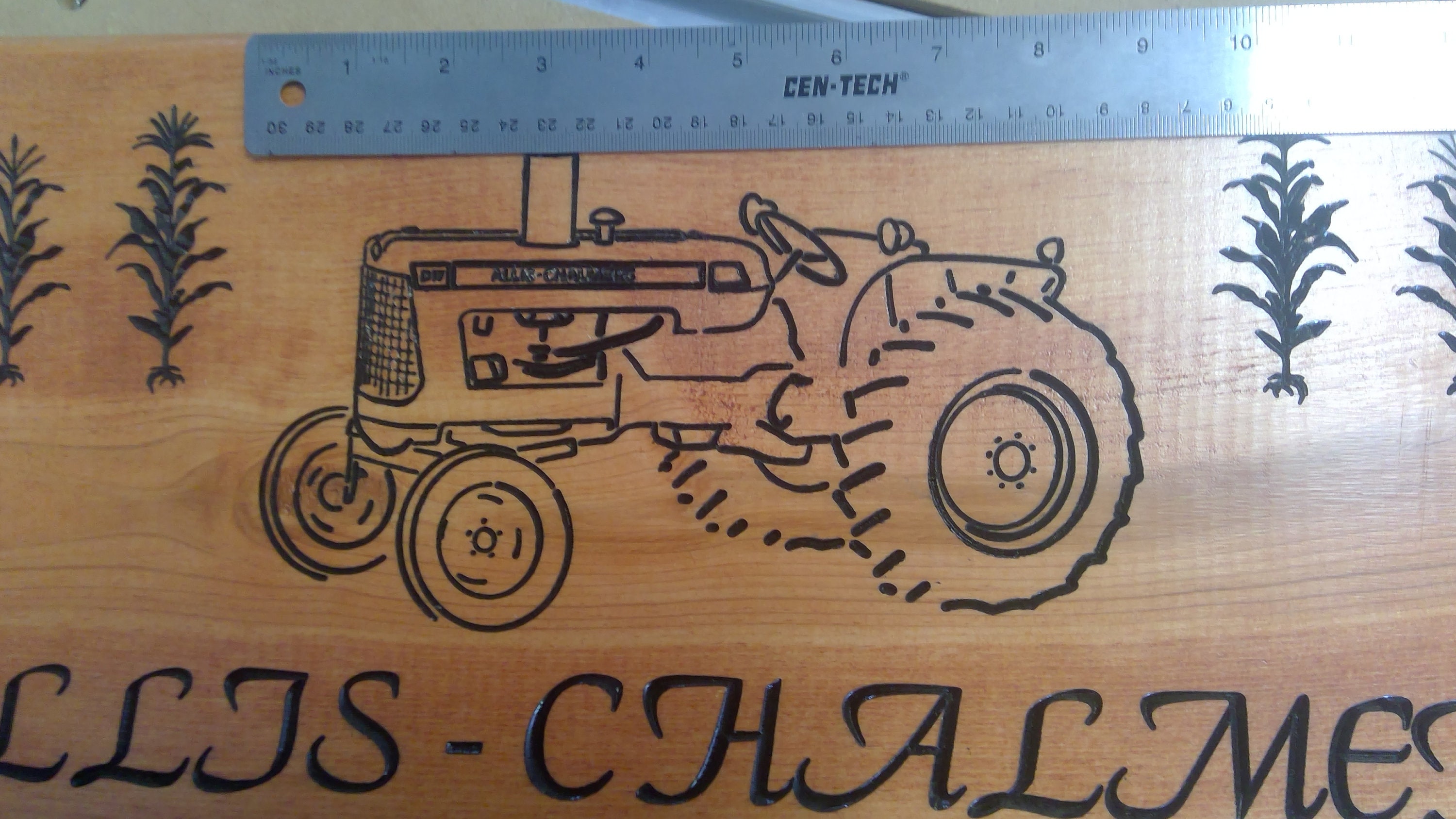 Allis Chalmers D17 Tractor. SVG File for V Carve CNC Router Woodworking ...