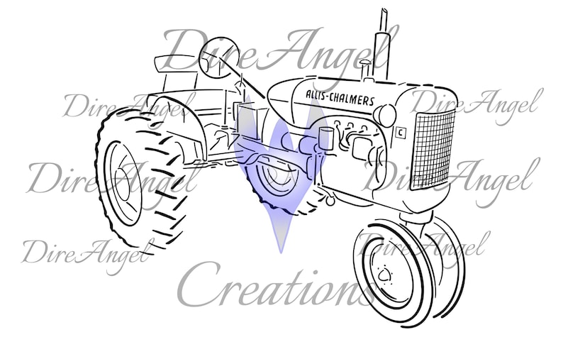 Allis Chalmers C Tractor SVG DXF Files for Cnc Machine Software - Etsy