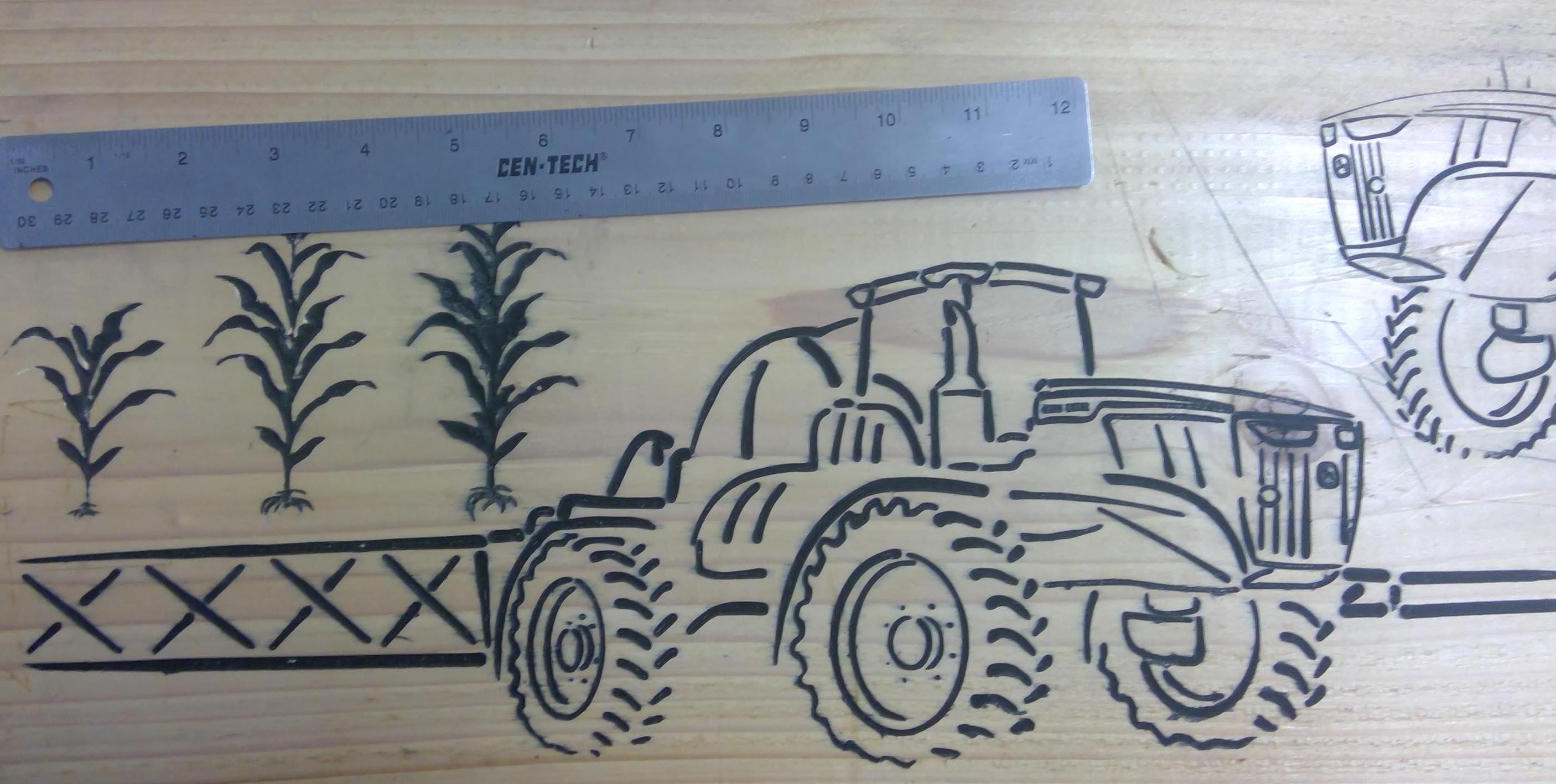 John Deere 600R Self Propelled Sprayer SVG File for V Carve CNC Router ...