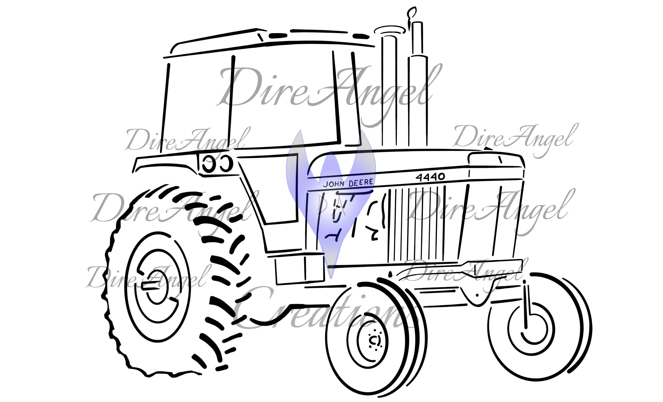 John Deere 4440 Tractor SVG/DXF Files for CNC Software - Etsy