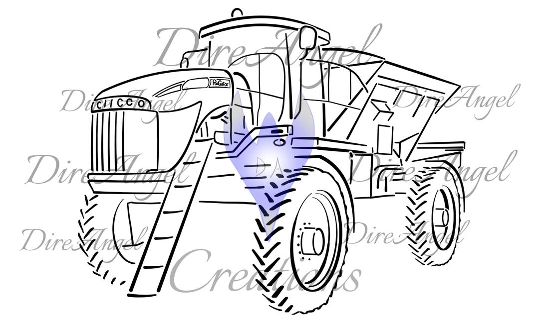 Rogator RG900 Dry Fertilizer Spreader SVG DXF Files for CNC Machine ...