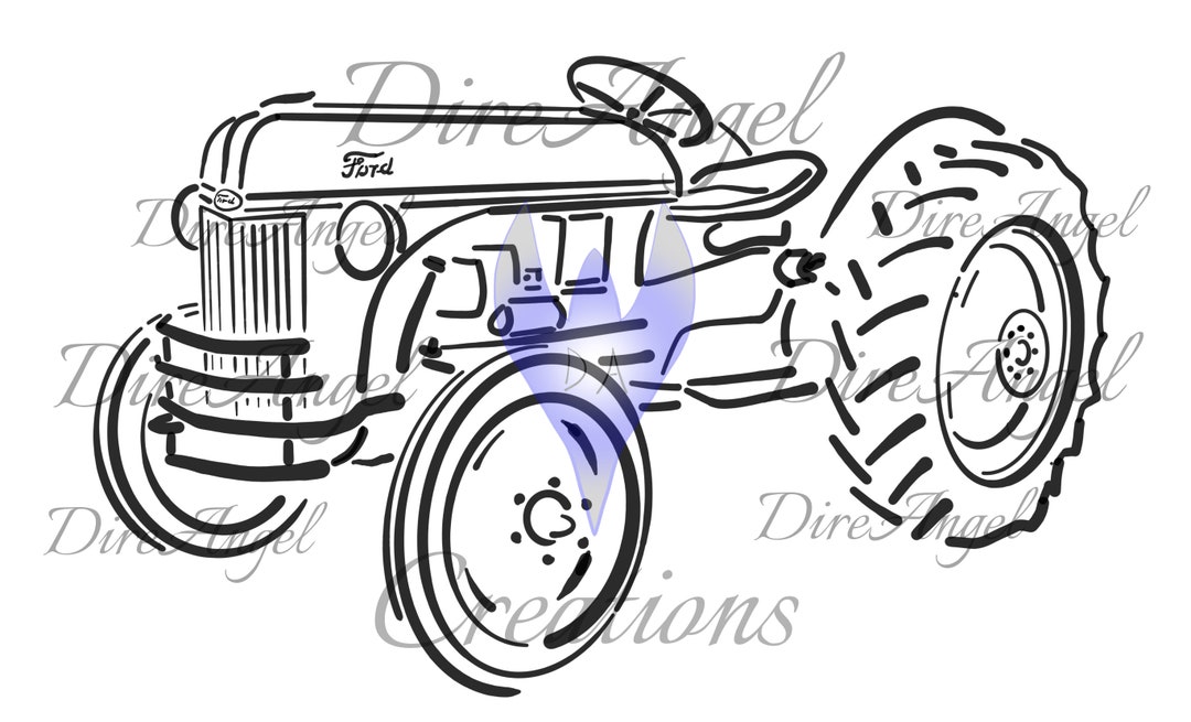 Ford 8N Tractor SVG File for V Carve CNC Router - Etsy