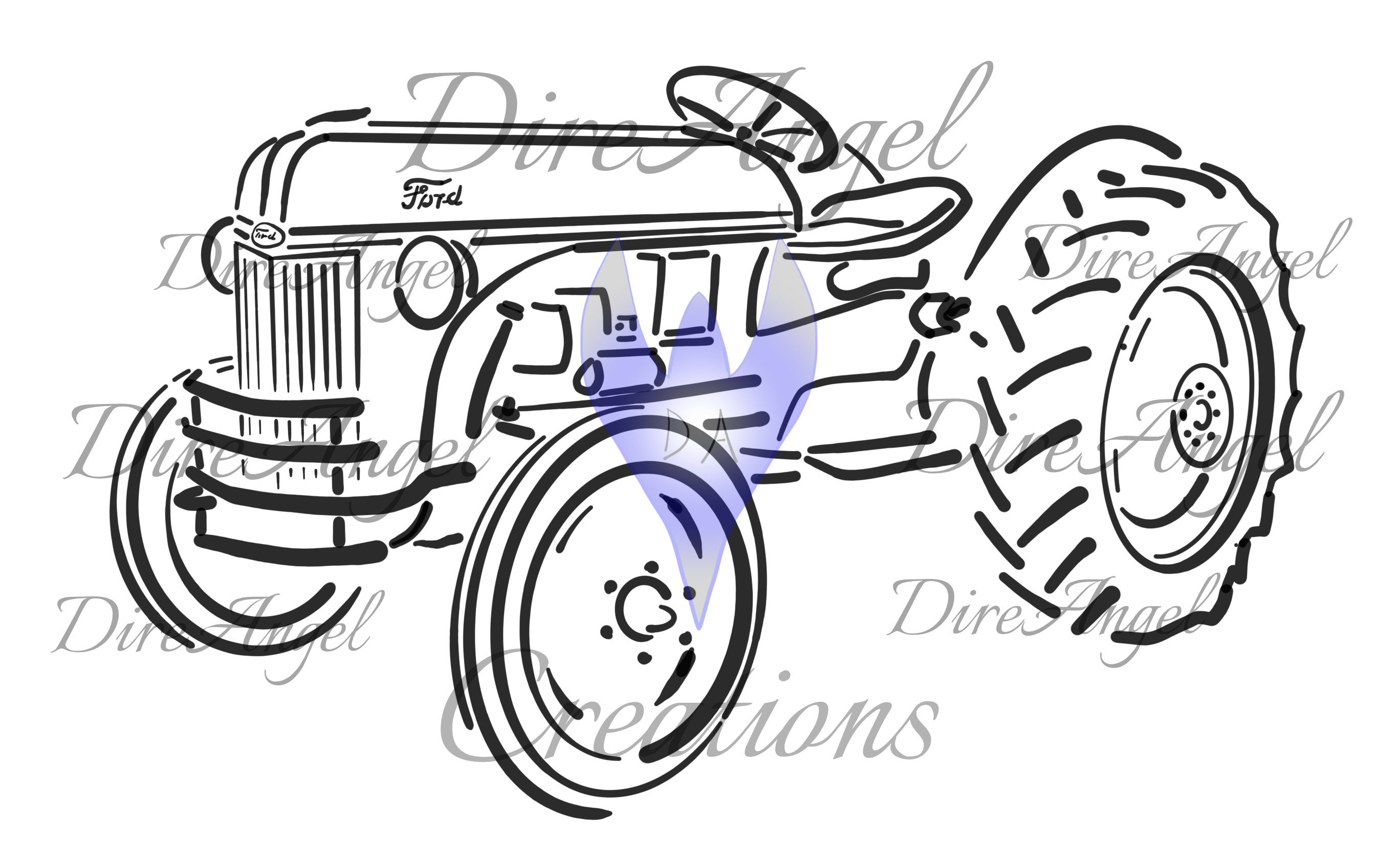 Ford 8N Tractor SVG File for V Carve CNC Router - Etsy