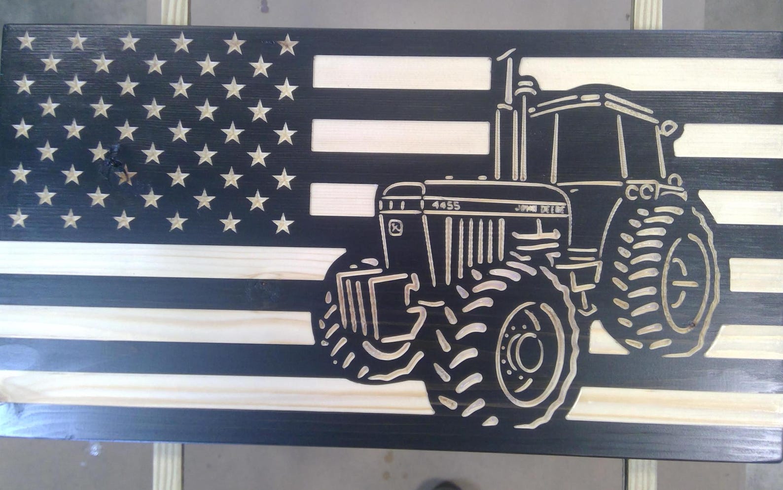 John Deere 4455 FWA Tractor SVG File for V Carve on CNC Router - Etsy