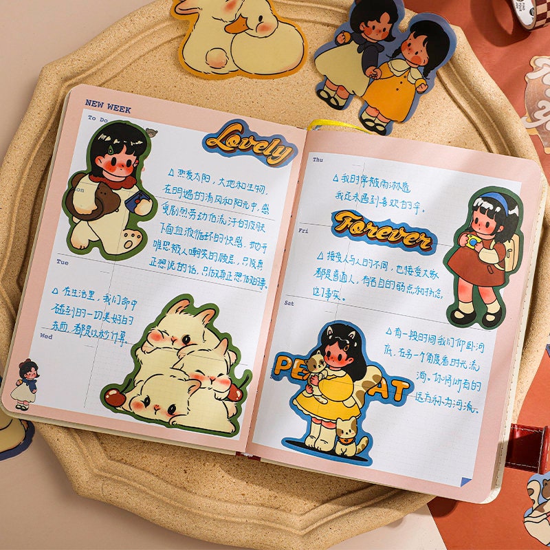 30 Pcs Cute Sticker Pack Together With You Series High Quality PET ...