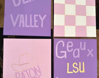 LSU Wall Decor Painting - Etsy