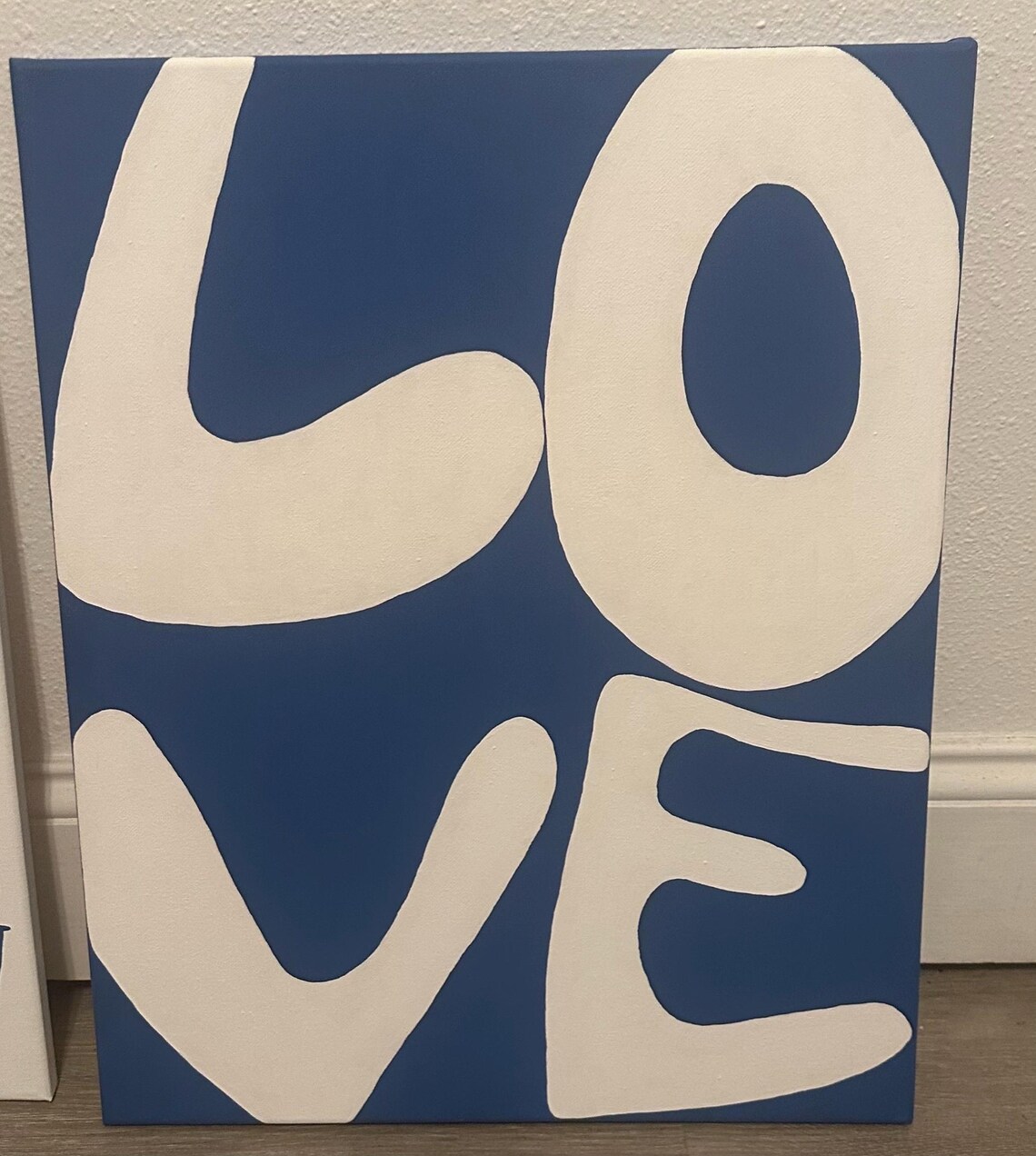 Cute Navy Blue Wall Canvas Decor - Etsy