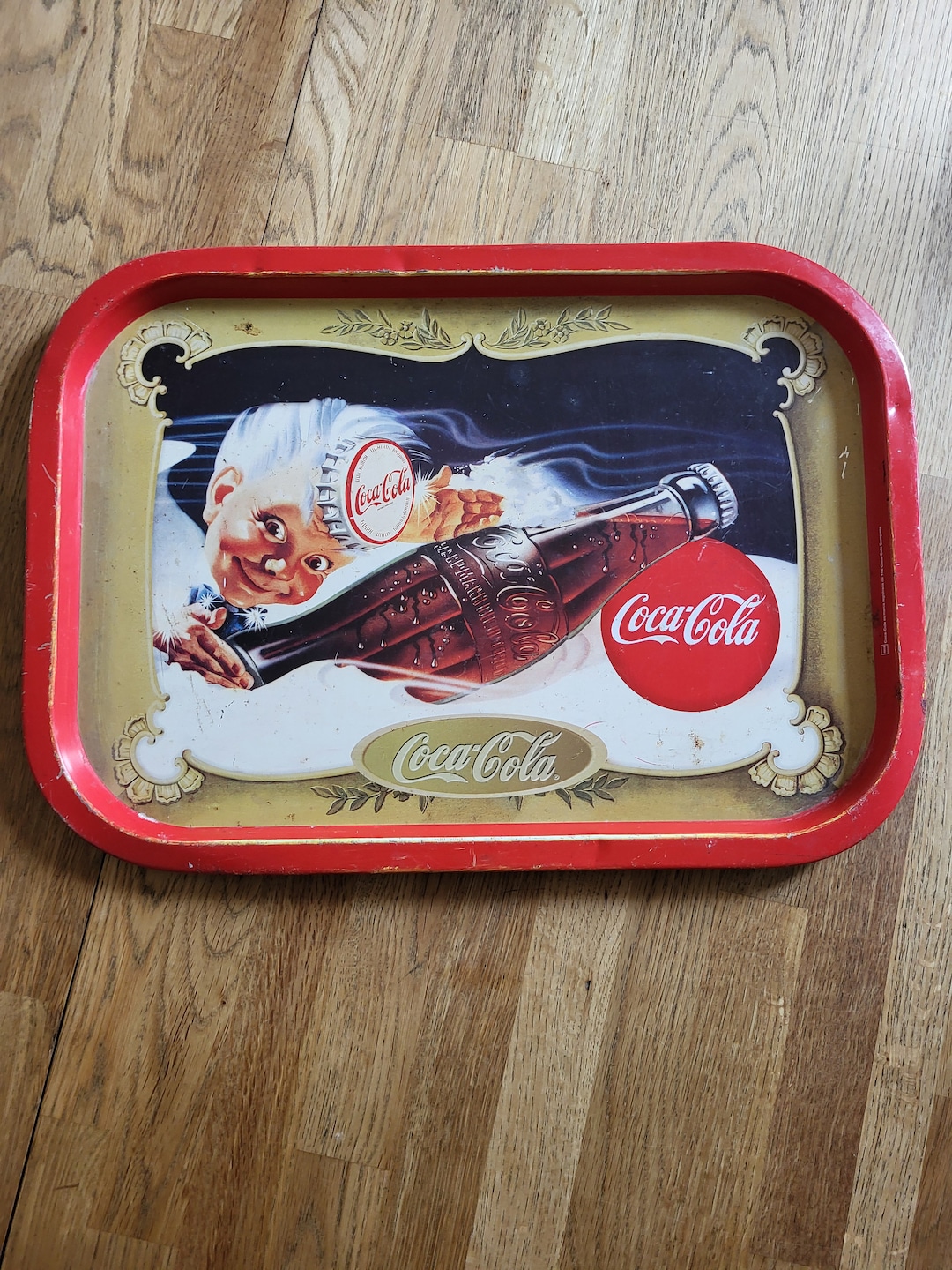 Vintage Coca-cola Sprite Boy Tin Tray - Etsy