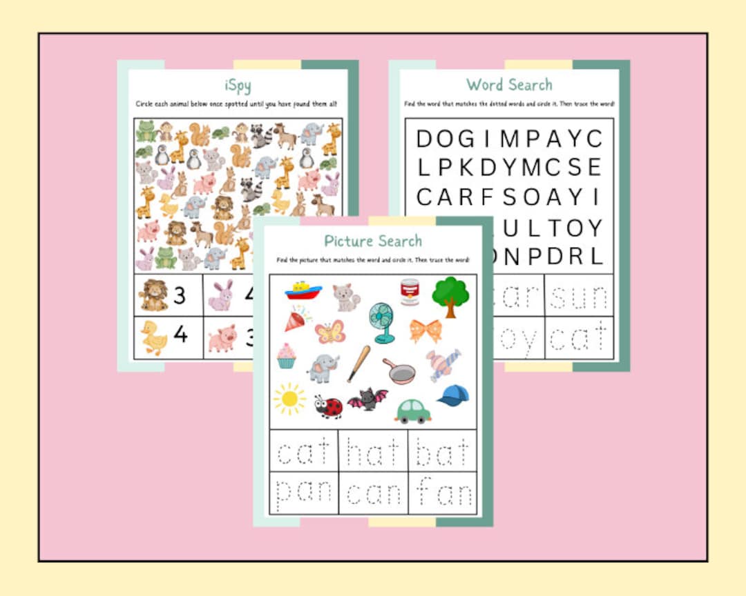 Brain Game Activity Printout Book - Etsy