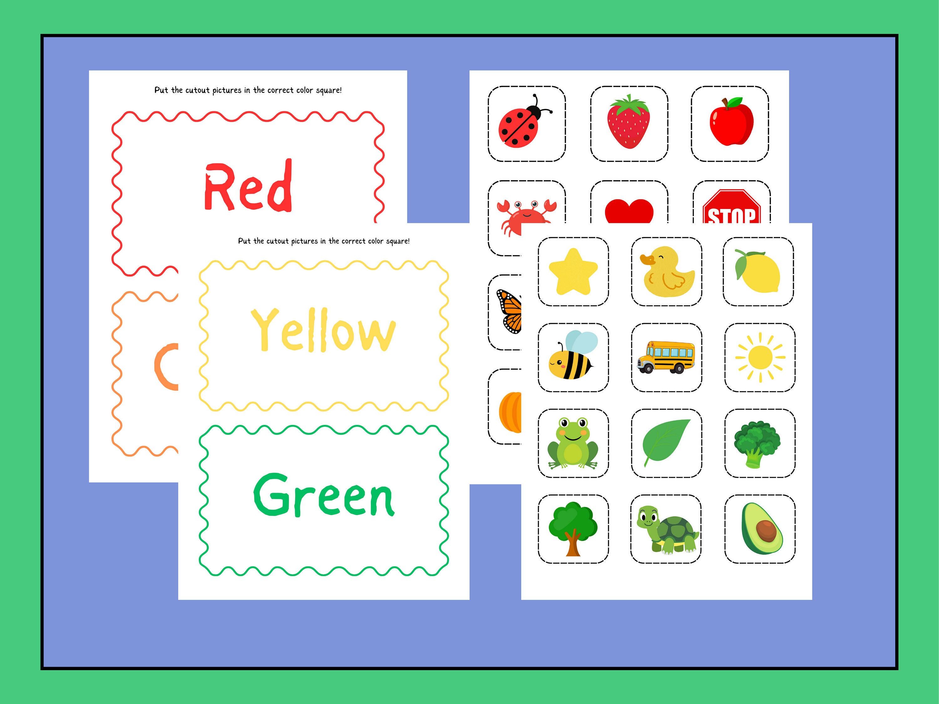 Colors, Shapes and Numbers Printout Book - Etsy