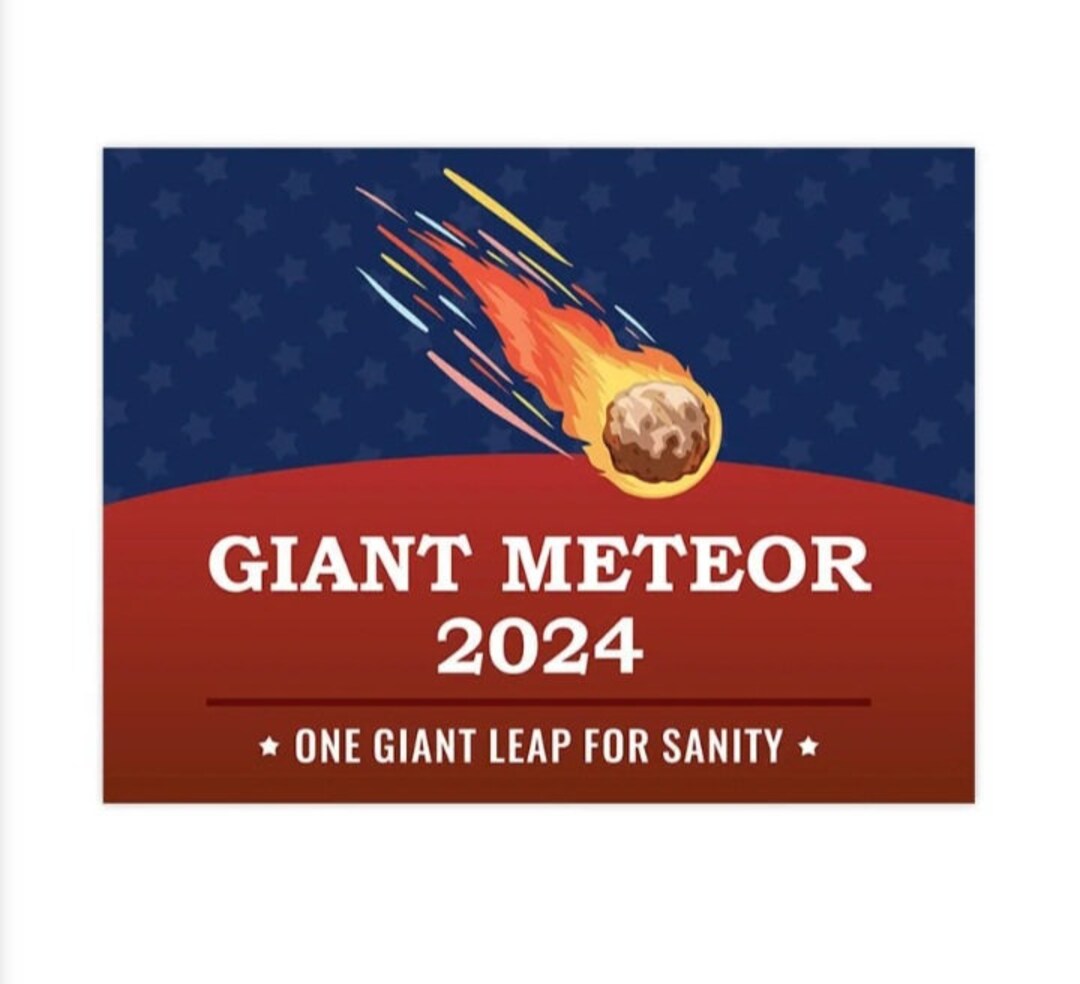 Giant Meteor Novelty Bumper Sticker - Etsy