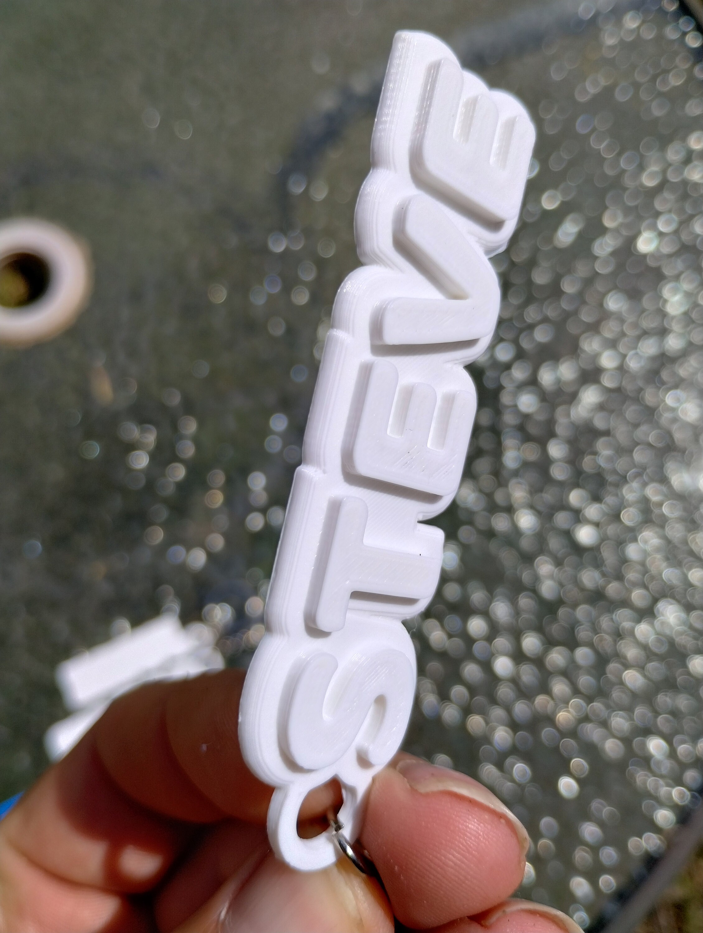 3d Printed Keychain Personalized Keychain Multicolored Keychain Name ...