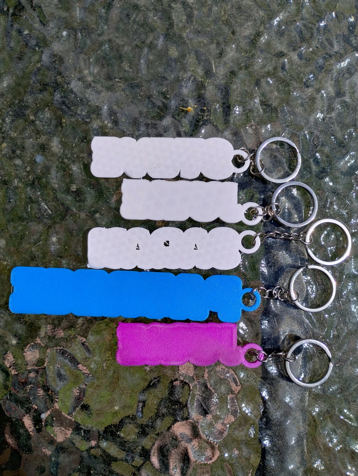 3d Printed Keychain Personalized Keychain Multicolored Keychain Name ...