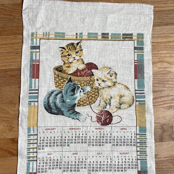 Tea Towel Calendar - Etsy