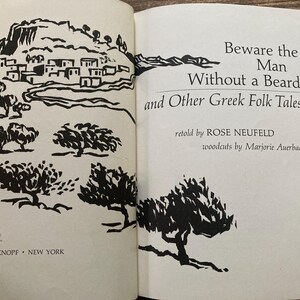 Beware the Man Without a Beard and Other Greek Folk Tales, Rose Neufeld ...