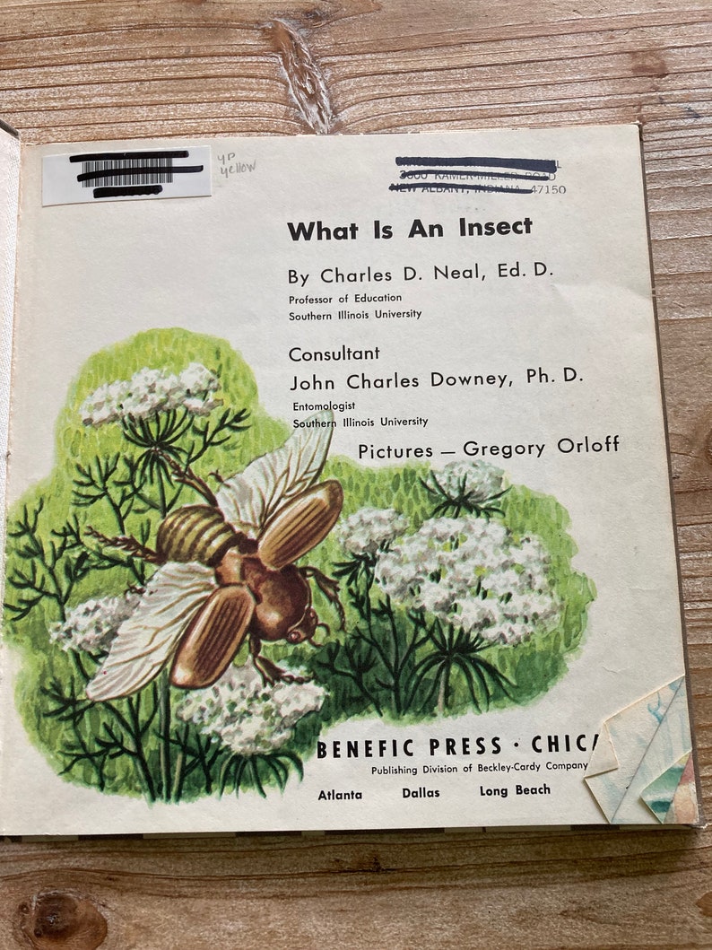 What is an Insect Charles D Neal Gregory Orloff Benefic - Etsy