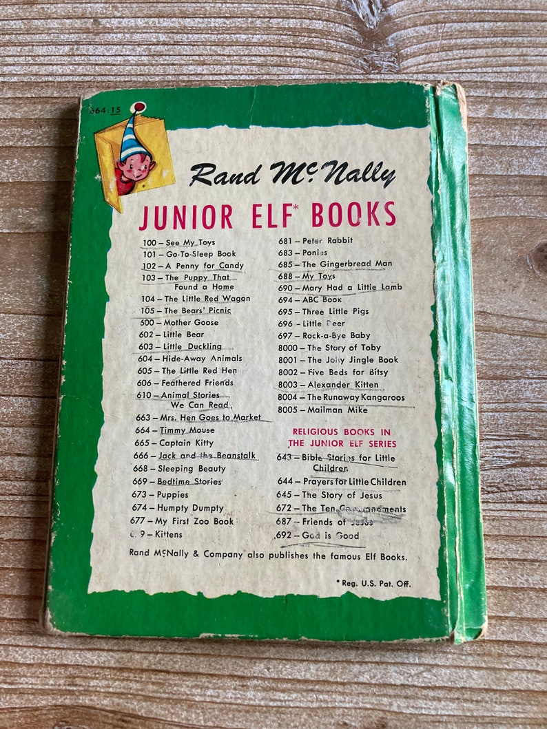 Timmy Mouse * Junior Elf Book * Miriam Clark Potter * Tony Brice * Rand ...