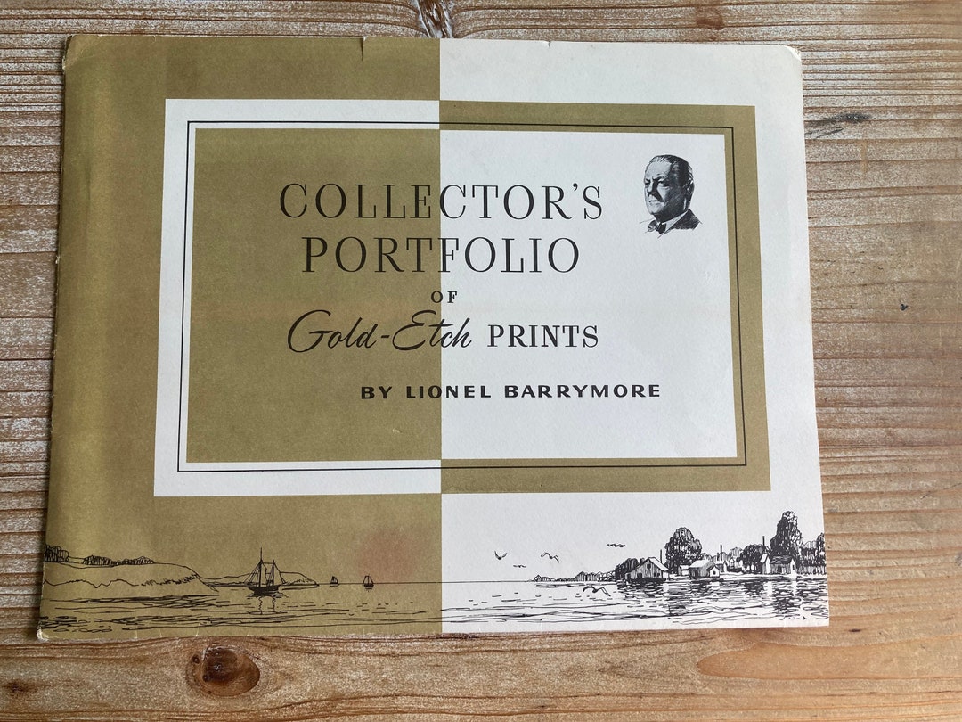 Collector’s Portfolio of Gold-etch Prints by Lionel Barrymore * Lionel ...