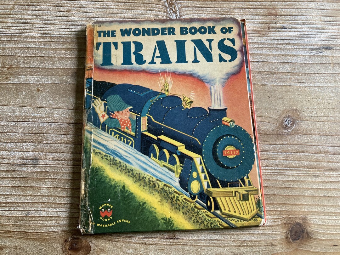 The Wonder Book of Trains Lisa Peters Tom Sinnickson - Etsy