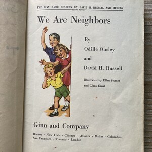 We Are Neighbors * the Ginn Basic Readers * Odille Ousley * David H ...