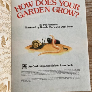 How Does Your Garden Grow? * A Little Golden Book * Pat Patterson ...