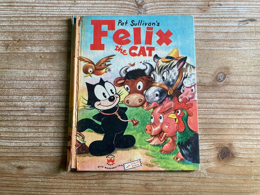 Pat Sullivans Felix the Cat Wonder Books 1953 Vintage Kids Book - Etsy