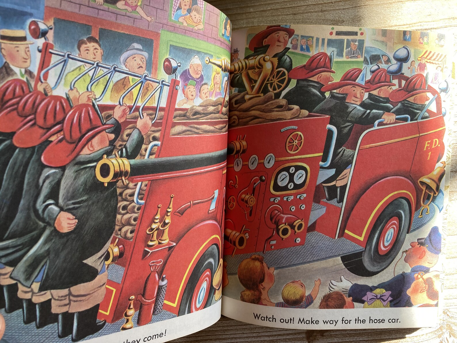Fire Engines A Little Golden Book Tibor Gergely Western | Etsy