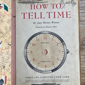 How to Tell Time * A Little Golden Activity Book * Jane Werner Watson ...