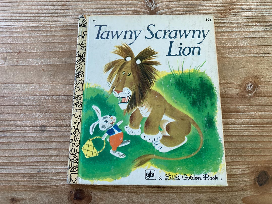 Tawny Scrawny Lion, A Little Golden Book, Kathryn Jackson, Gustaf ...