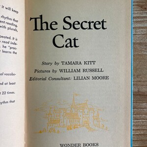 The Secret Cat * Easy Reader * Tamara Kitt * William Russell * Wonder ...