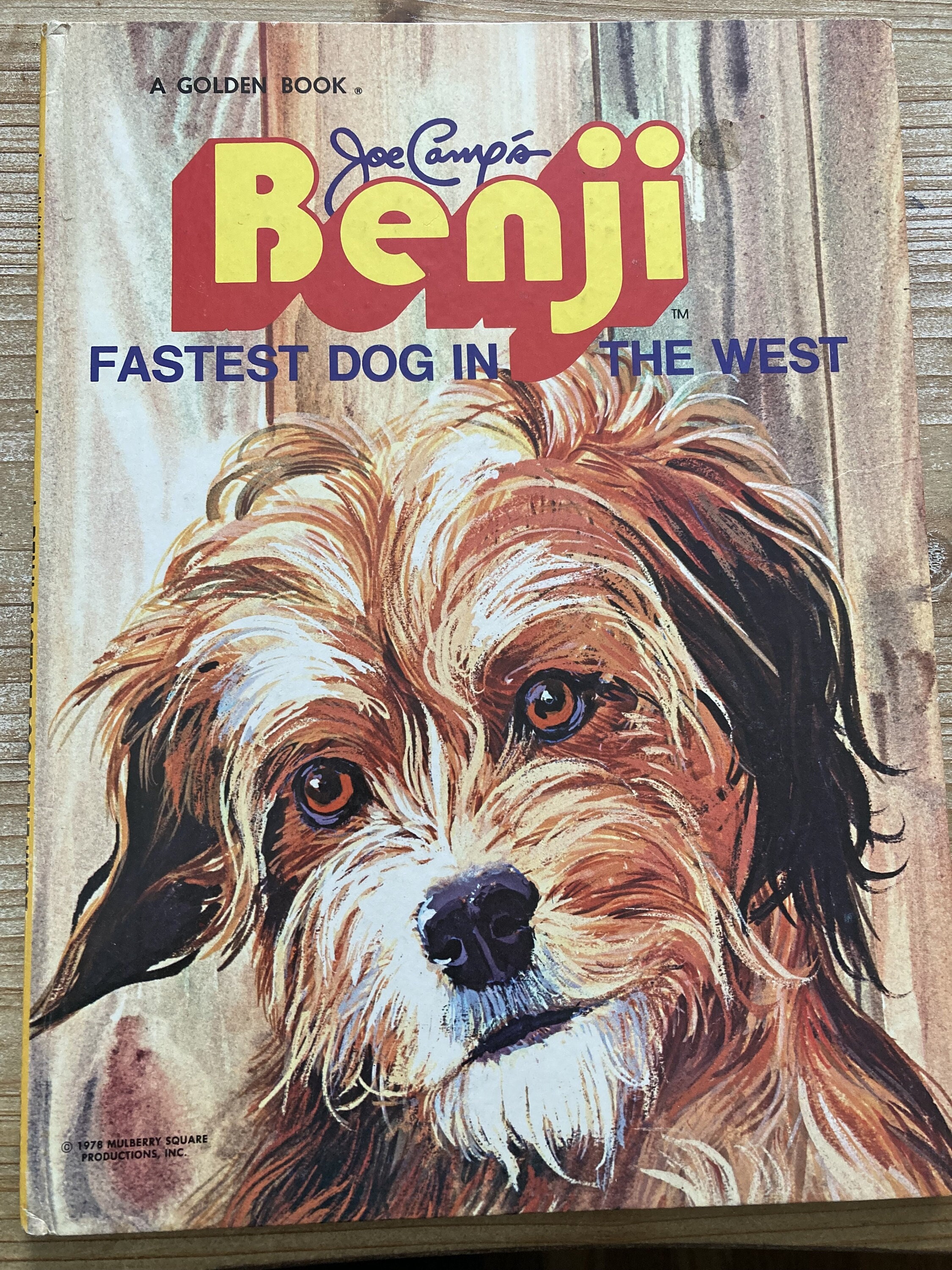 Joe Camp's Benji Fastest Dog in the West A Golden Book - Etsy